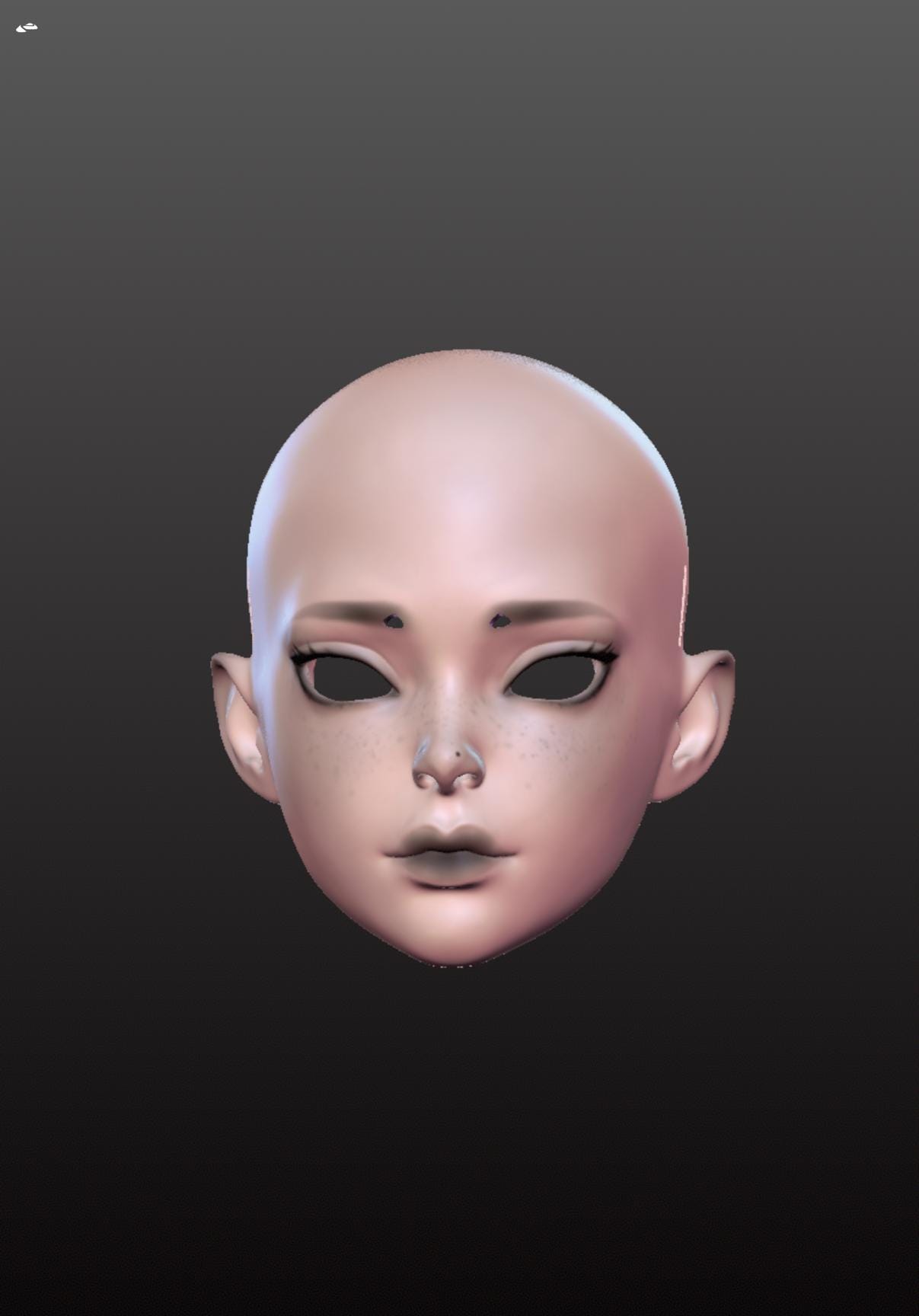 AQ11 Kigurumi Mask.doll Head.half Head Helmet.anime Mask. .BJD Head ...