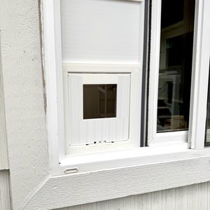 Vertical Cat Door for Sliding Window - Resizable, Fits 16-36 Inch ...