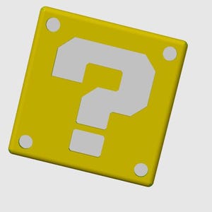 Super Mario Question Mark Box - Etsy