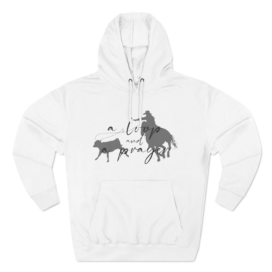 Cowgirl Roping Breakaway Fleece Hoodie, Western Cowgirl Sweatshirt ...