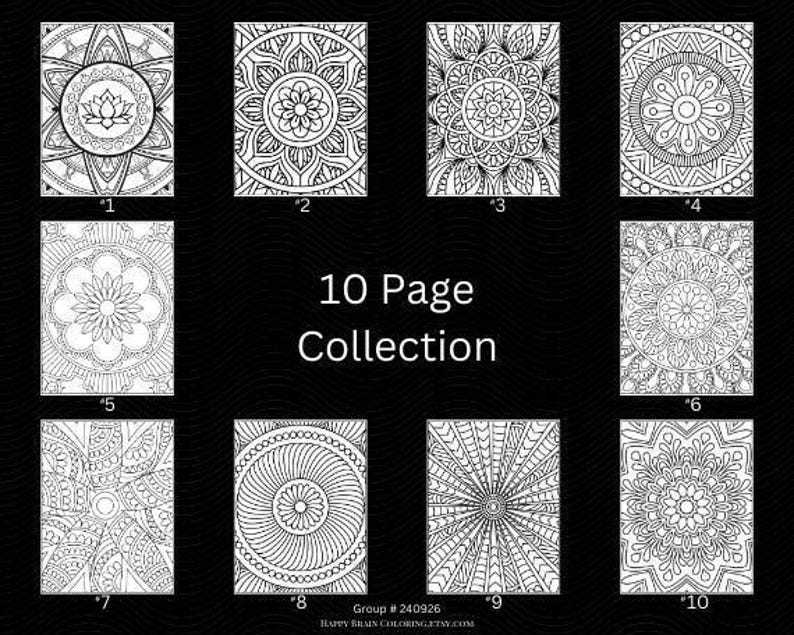Simple Adult Coloring Pages 10 for Stress Management, Relaxing ...