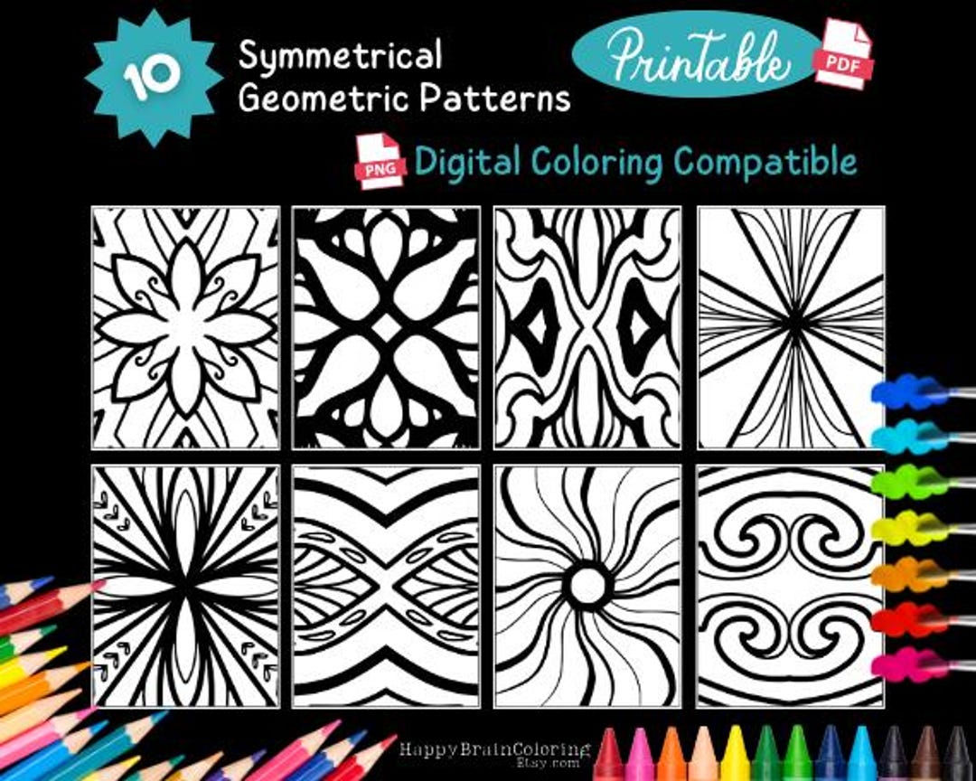 Coloring Pages (10) | Mindfulness | Adult | Anxiety Relief | Beginner ...