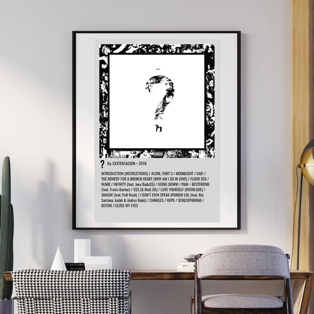 Xxxtentacion ? Album-inspired Digital Art Print Vibrant Abstract Home ...
