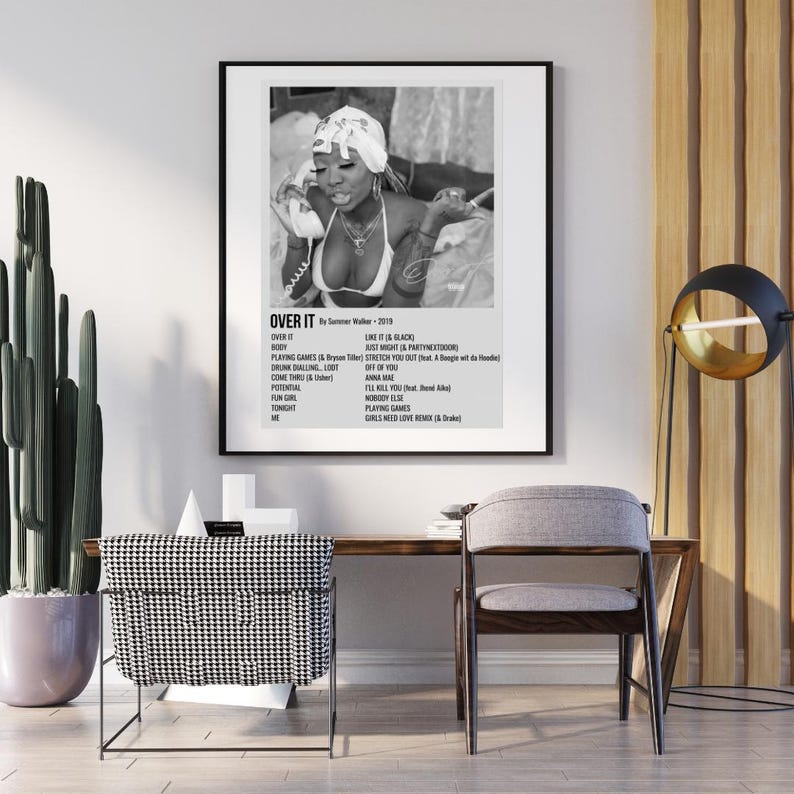 Summer Walker Over It Inspired Digital Art for Your Home - Etsy