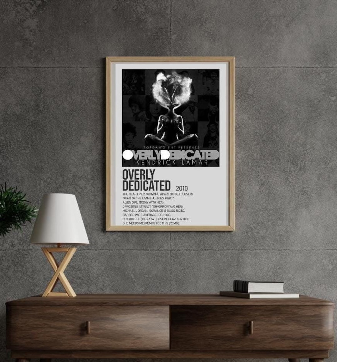 Kendrick Lamar Overly Dedicated Art Print Music Inspired Home Decor - Etsy