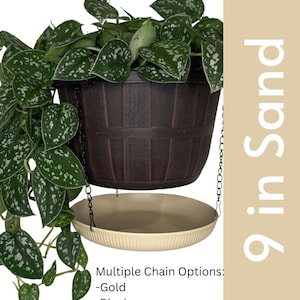 9-10” Hanging Plant Drainage | Eco-friendly Catch Trays With Chain | No ...