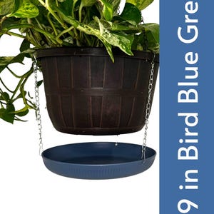 9-10” Hanging Plant Drainage | Eco-friendly Catch Trays With Chain | No ...