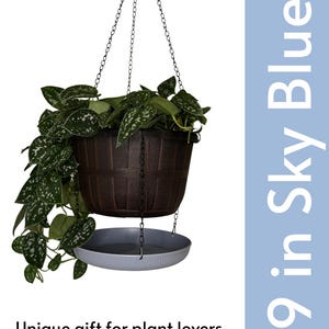 9-10” Hanging Plant Drainage | Eco-friendly Catch Trays With Chain | No ...