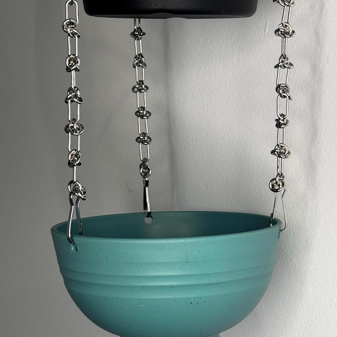 Small Hanging Catch Tray With Premium Chains | Mess-free Plant Watering ...