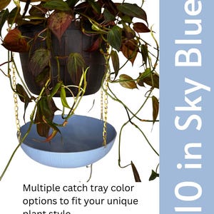 9-10” Hanging Plant Drainage | Eco-friendly Catch Trays With Chain | No ...