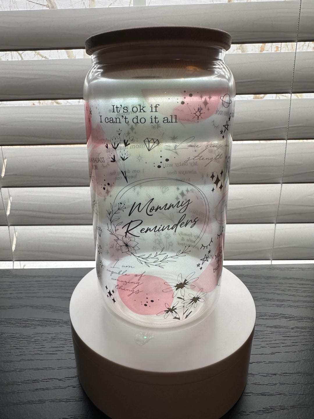 Mommy Reminder Glass Cups - Etsy