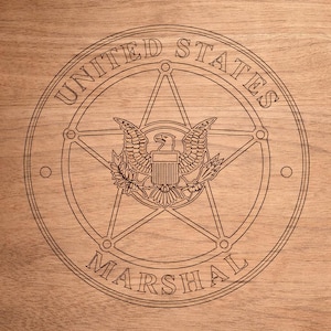 United States Marshal Badge SVG - Etsy
