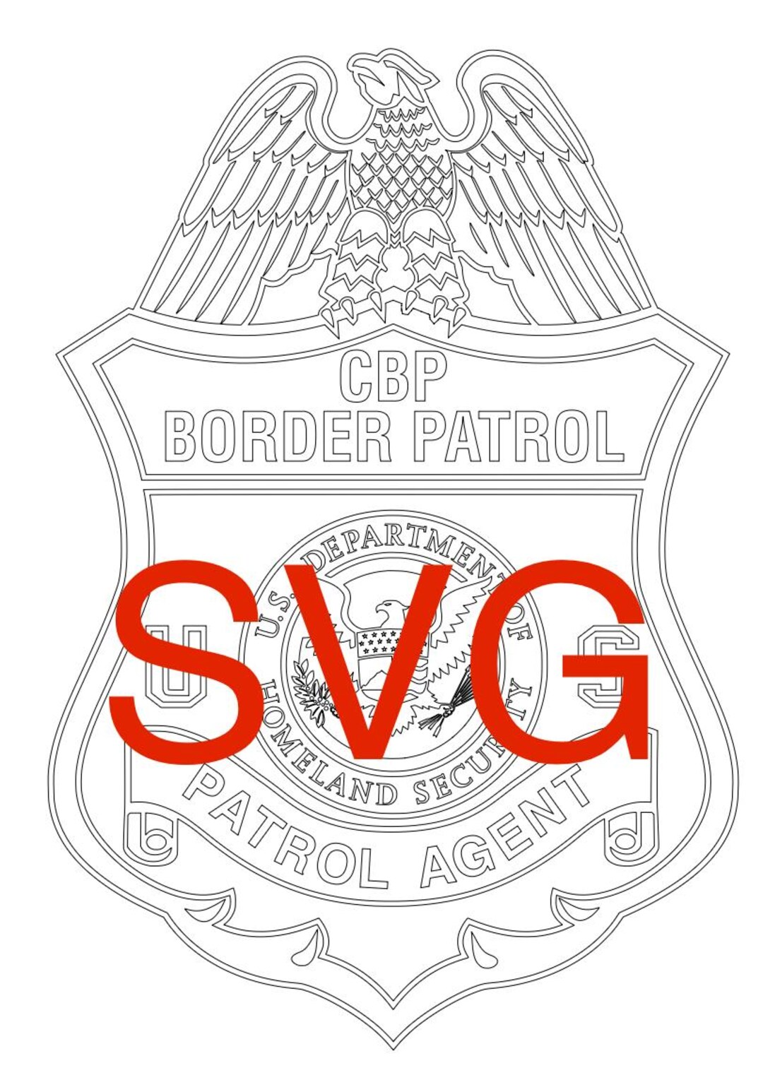 U.S. Customs and Border Patrol Badge SVG - Etsy Canada