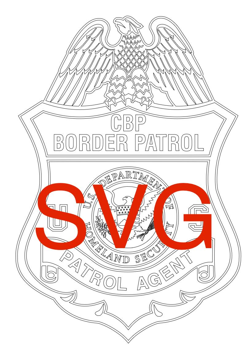 U.S. Customs and Border Patrol Badge SVG - Etsy