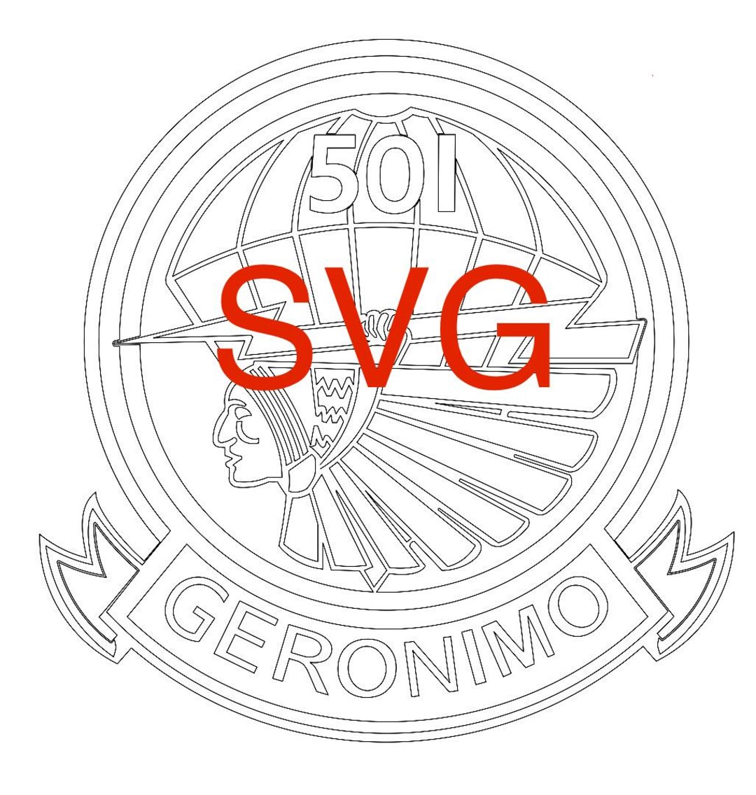 501st Airborne Patch SVG - Etsy