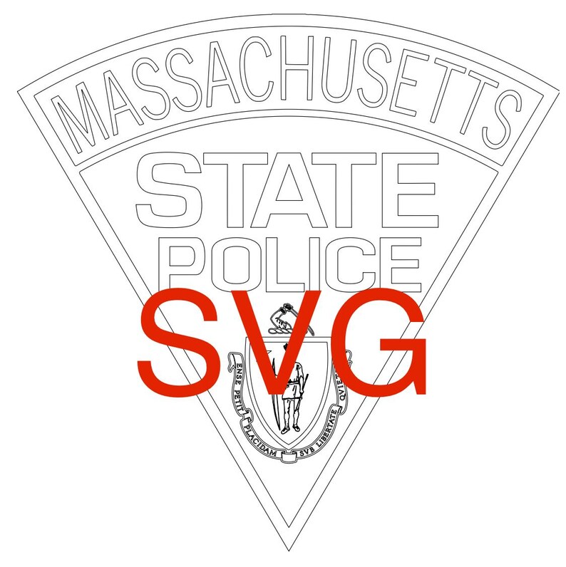 Massachusetts State Police Patch - Etsy