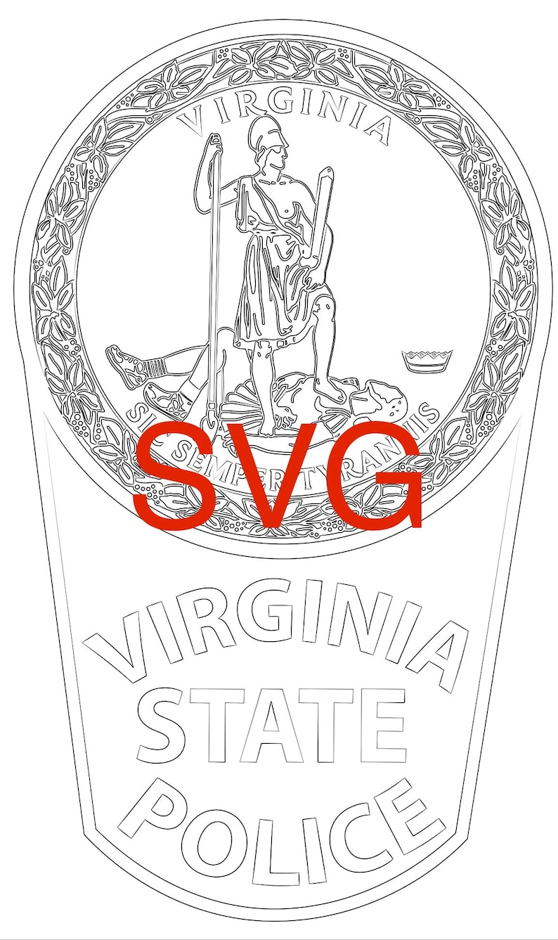 Virginia State Police Patch - Etsy