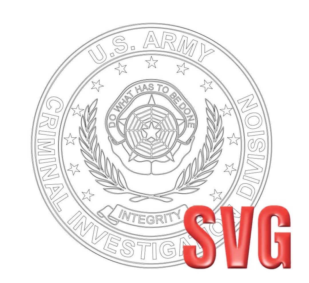 Army CID Unit Patch SVG - Etsy