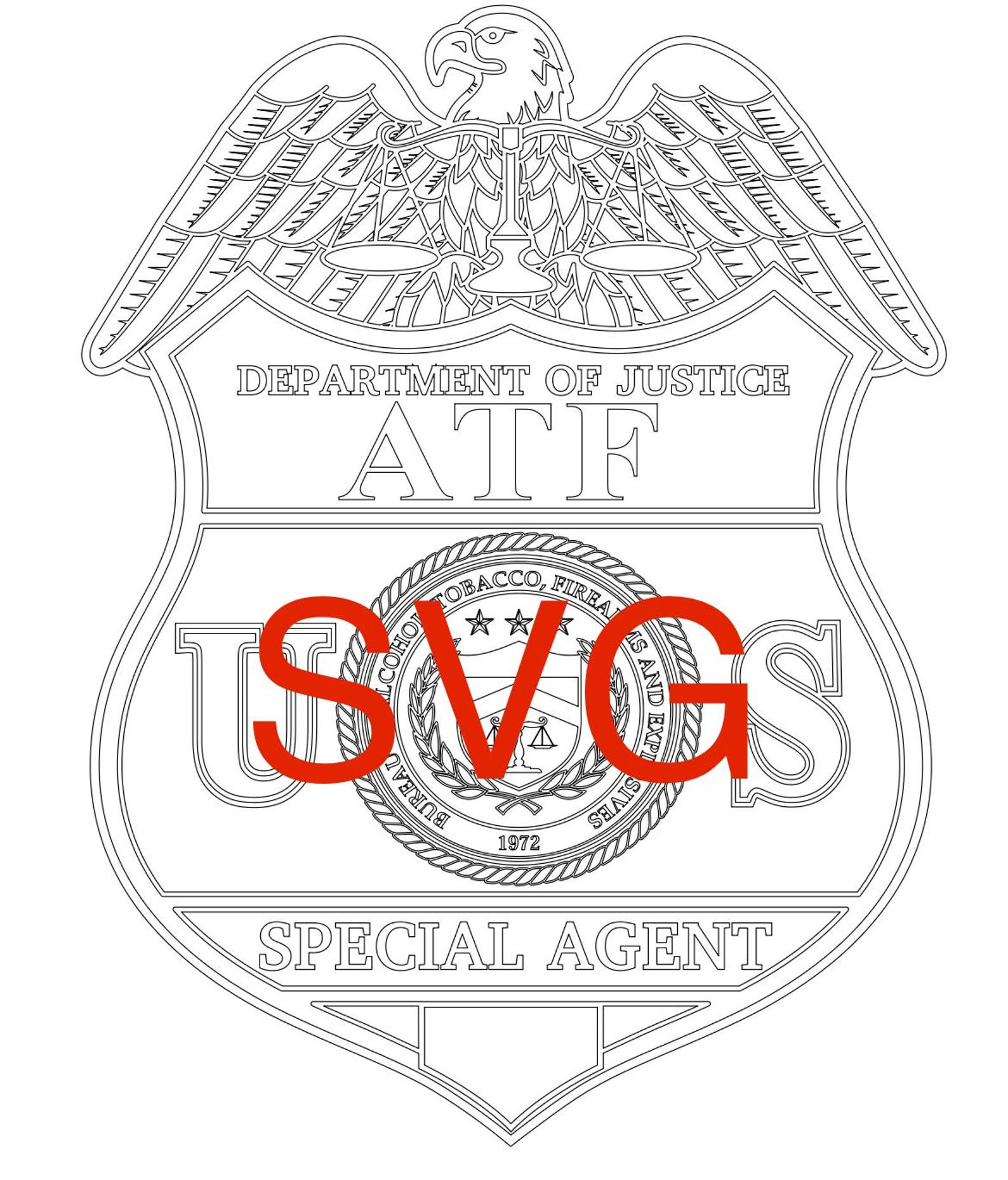 ATF Badge SVG - Etsy