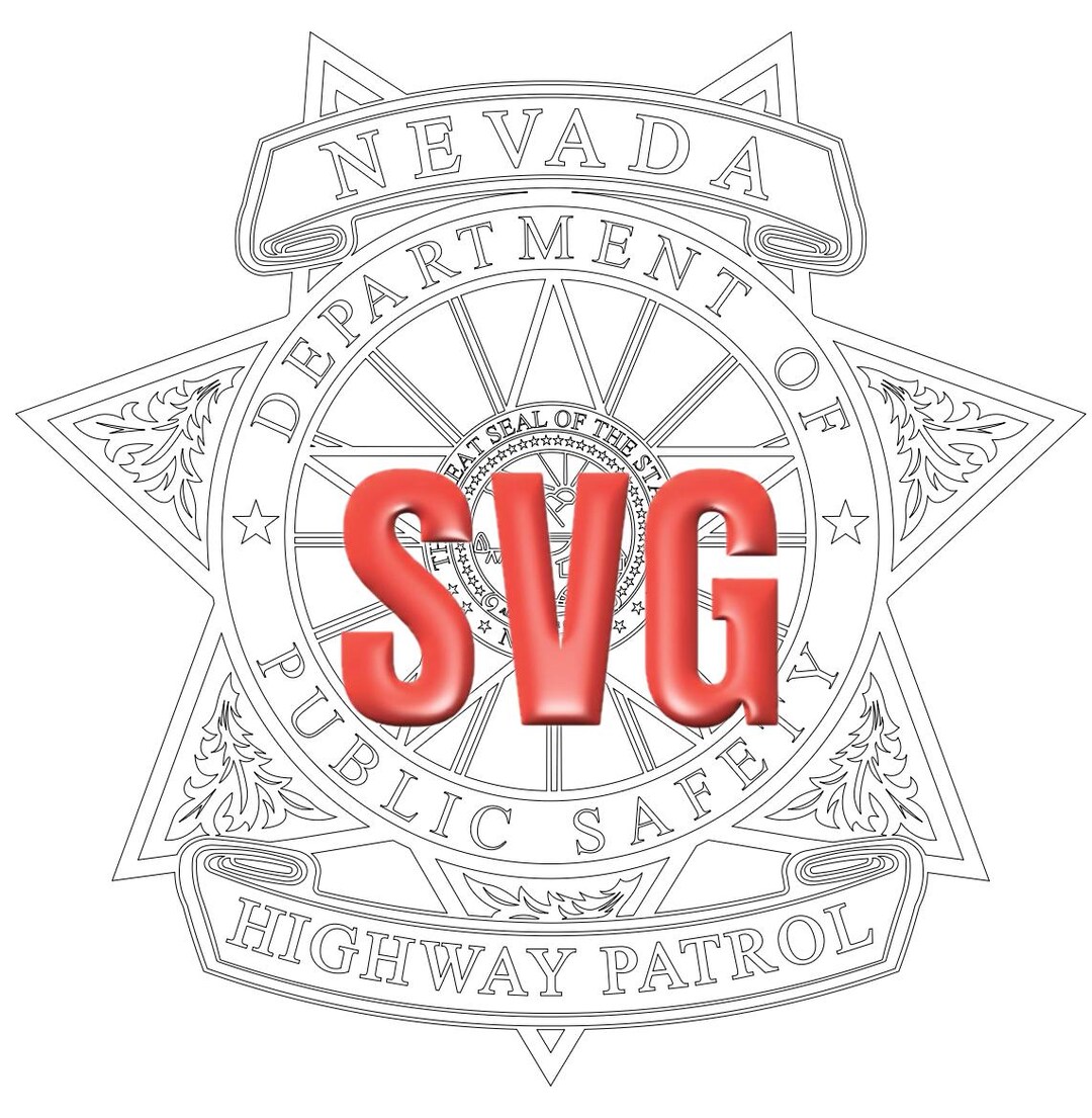 Nevada Highway Patrol Badge SVG - Etsy