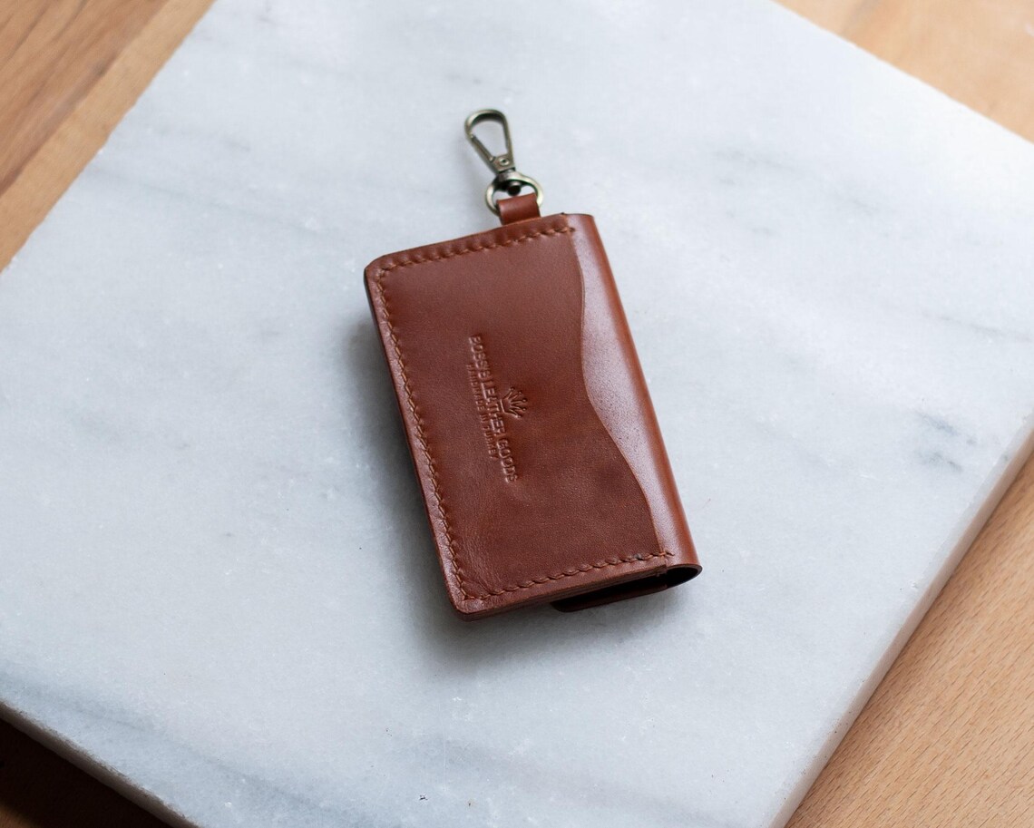 Keychain Card Holder PDF Pattern: Mini Leather Wallet (a4/letter ...