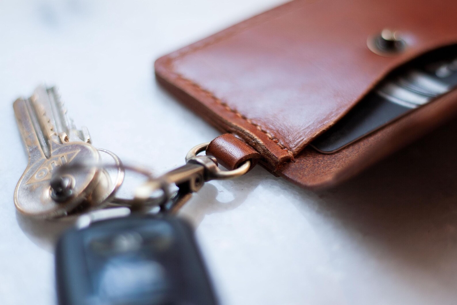 Keychain Card Holder PDF Pattern: Mini Leather Wallet (a4/letter ...