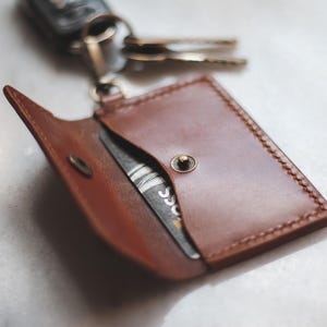 Keychain Card Holder PDF Pattern: Mini Leather Wallet (a4/letter ...