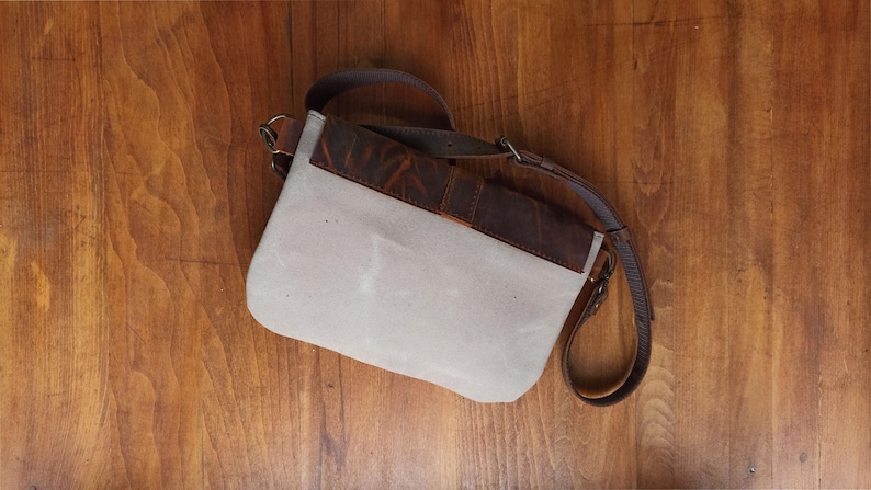 Leather & Canvas Bag PDF Pattern: Daily Bag DIY (digital Download ...