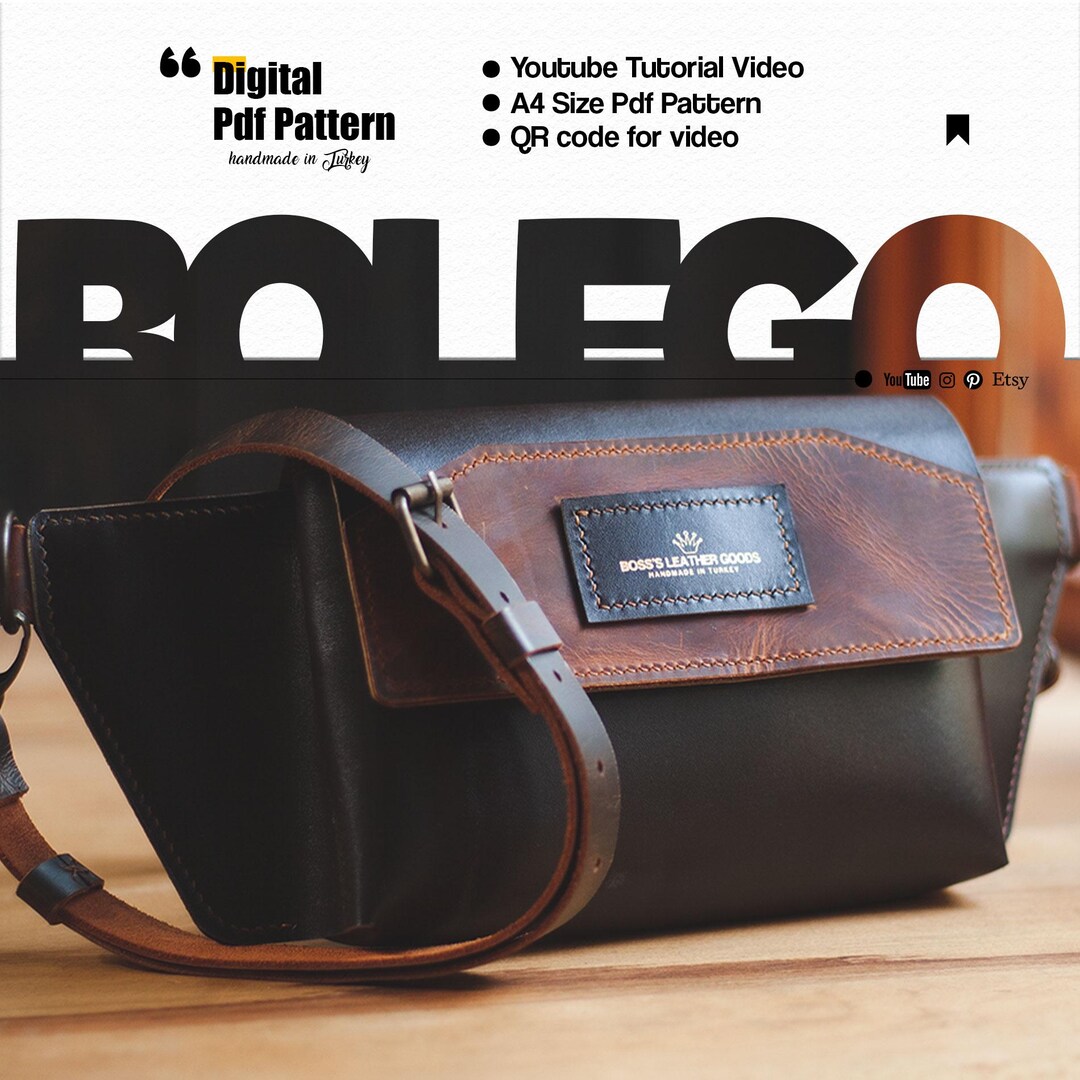 Leather Fanny Pack Pattern: DIY Belt Bag PDF - Etsy