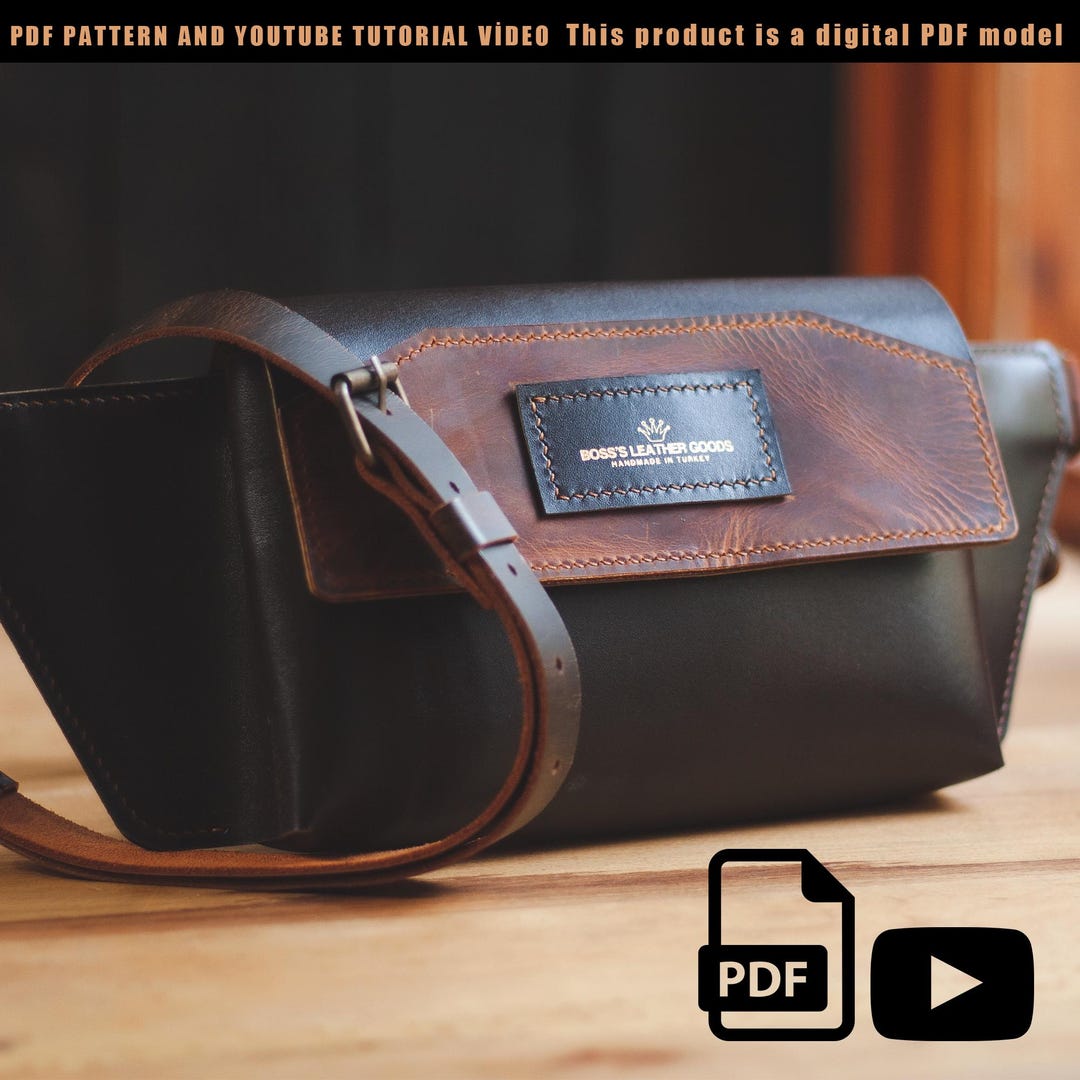 Leather Fanny Pack Pattern: DIY Belt Bag PDF - Etsy