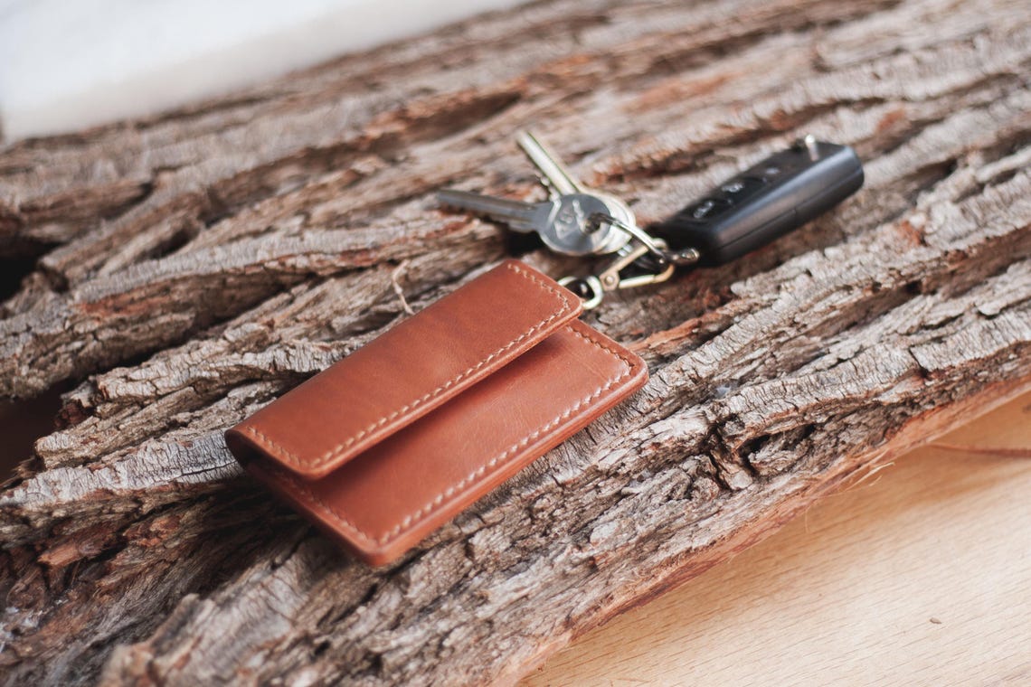 Keychain Card Holder PDF Pattern: Mini Leather Wallet (a4/letter ...