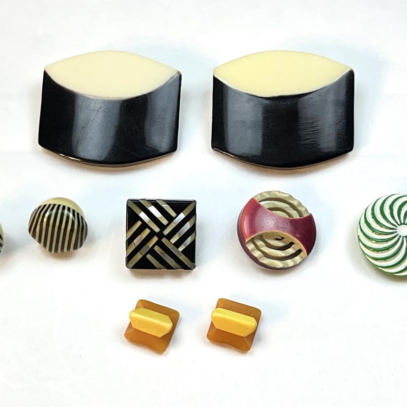 Art Deco Button - Etsy