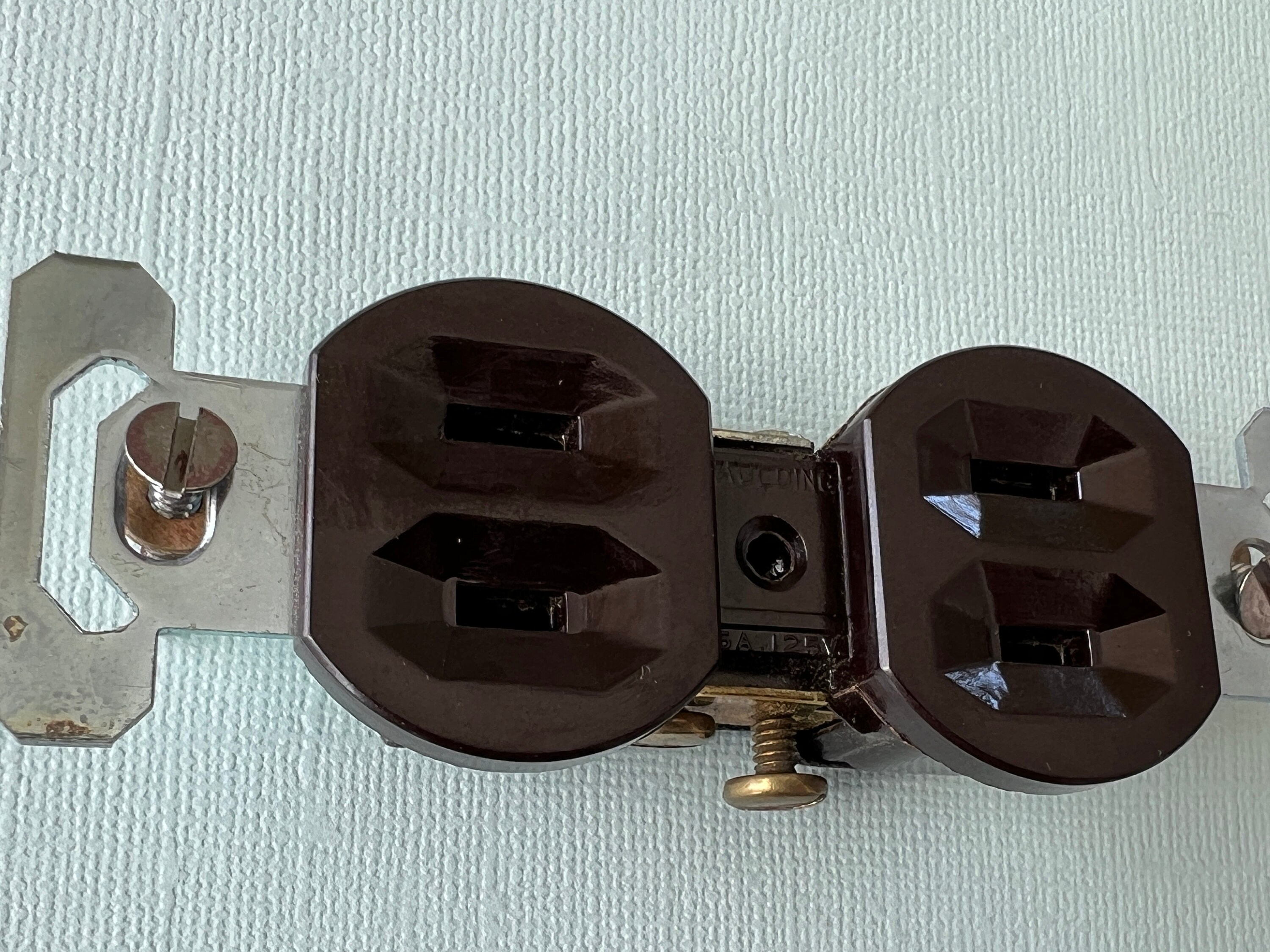 Vintage Paulding Bakelite Duplex Receptacle Outlet Brown W/box Electrical Wiring - Etsy