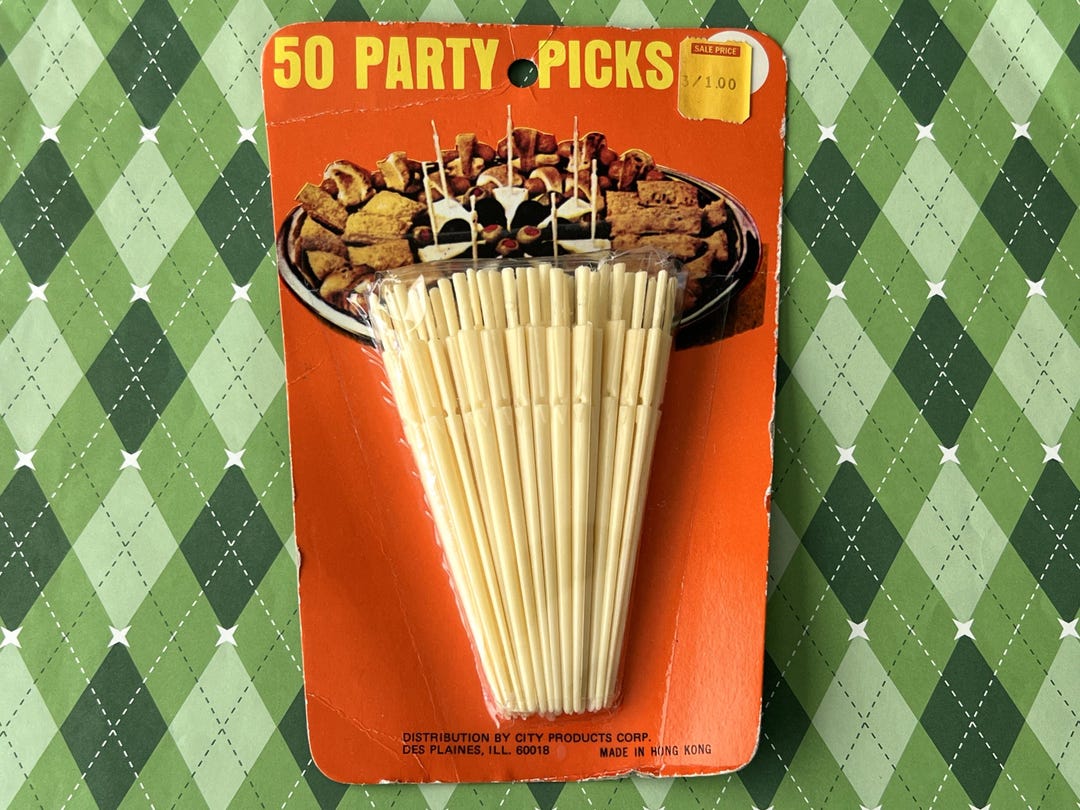 Vintage 50 Party Picks Skewers Cocktail Appetizer NIP New in Package 60 ...