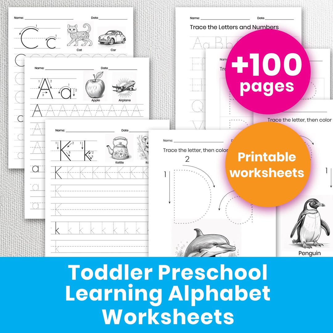 Toddler Preschool Learning Alphabet Worksheets Printable Worksheets ...