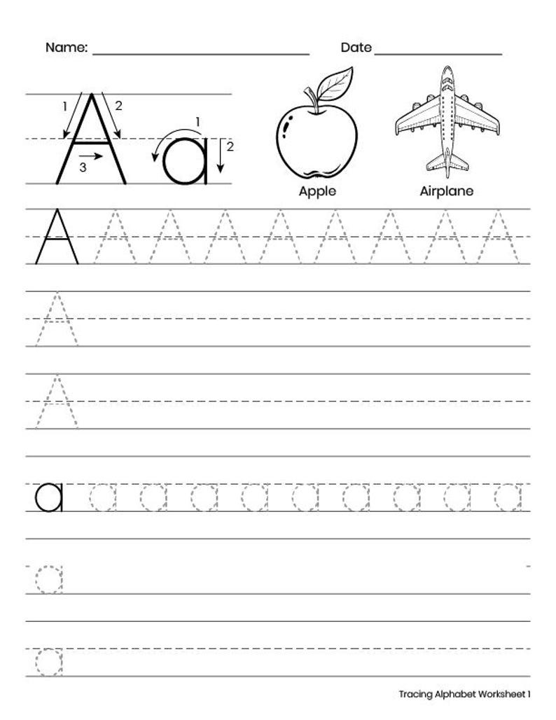 Toddler Preschool Learning Alphabet Worksheets Printable Worksheets ...