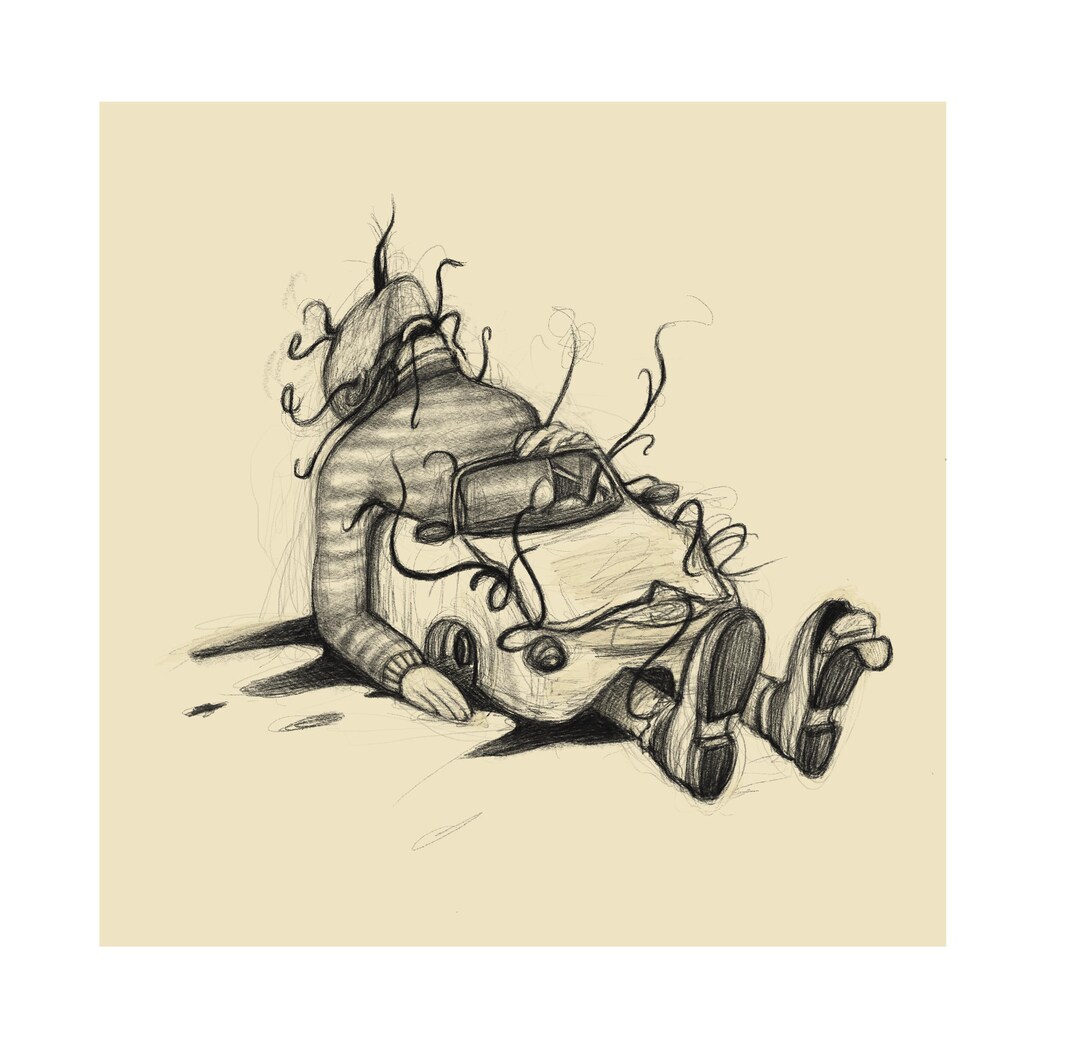 Surrealist Tattoo Design Incapacitated, Figurative Drawing. Commissions ...