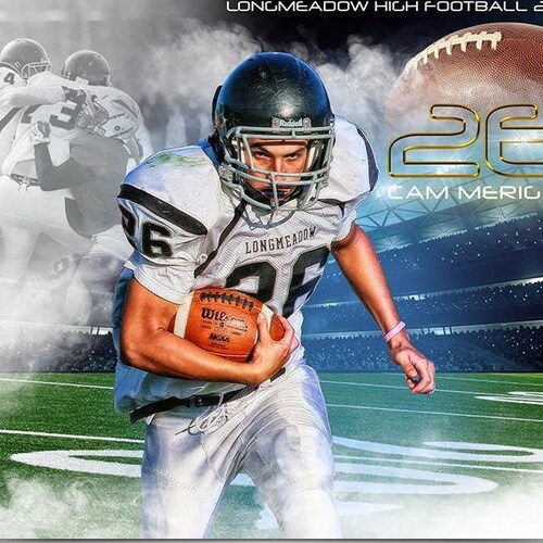 Photoshop Football Poster Template Digital Sports Background - Etsy