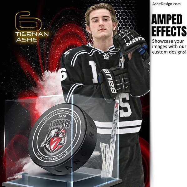 Hockey Card Photoshop Template - Etsy
