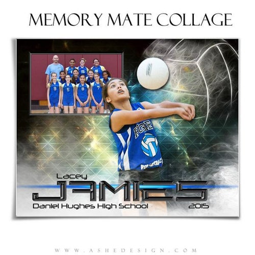 Volleyball Memory Mates Photoshop Templates for Sports Teams - Etsy
