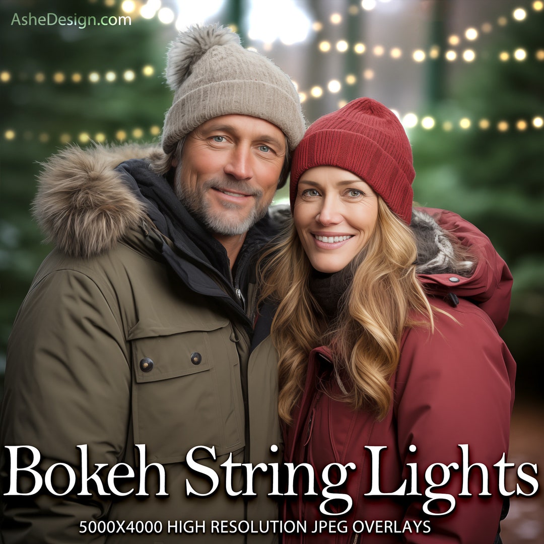 Bokeh String Light Overlays, Twinkle Fairy Lights Overlays, Bokeh ...