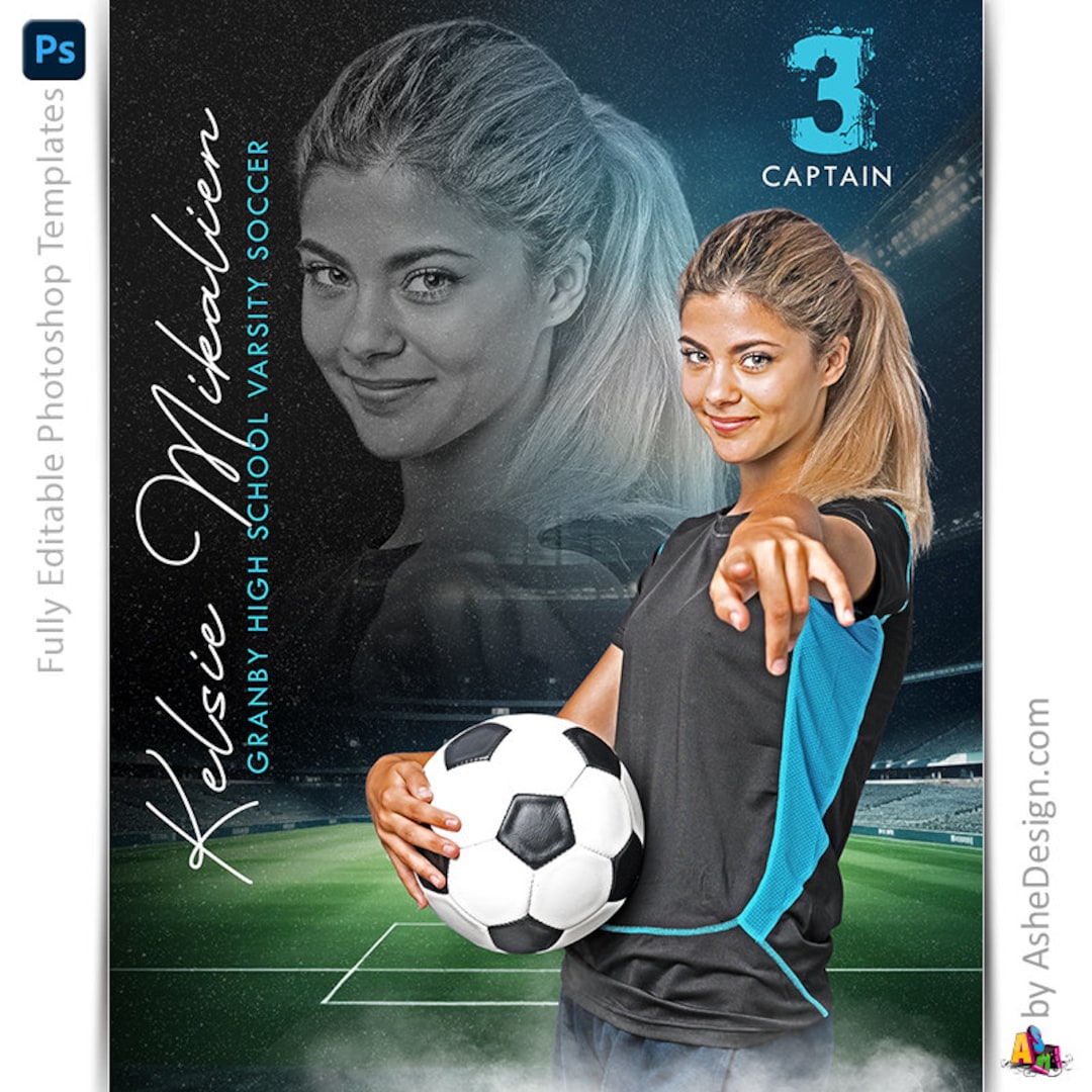 Photoshop Soccer Poster Templates, Sports Photography-templates, PSD ...