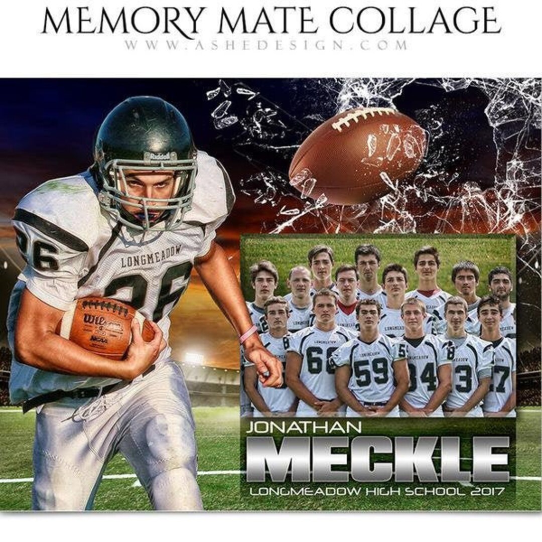 Football Memory Mates Photoshop Templates for Sports Teams and ...