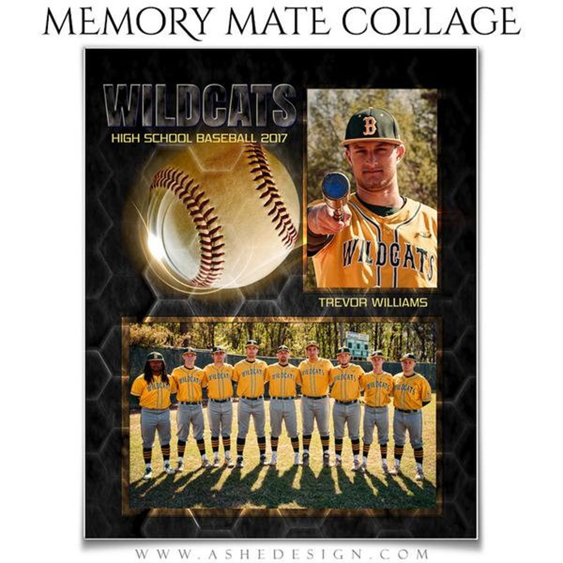 Baseball Memory Mates Photoshop Templates for Sports Teams - Etsy