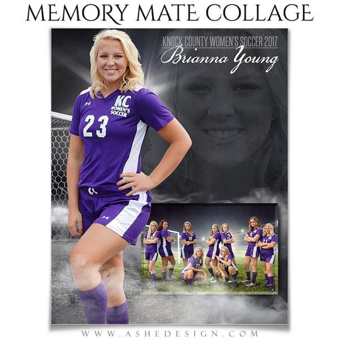 Soccer Memory Mates - Photoshop Templates for Sports Teams and ...