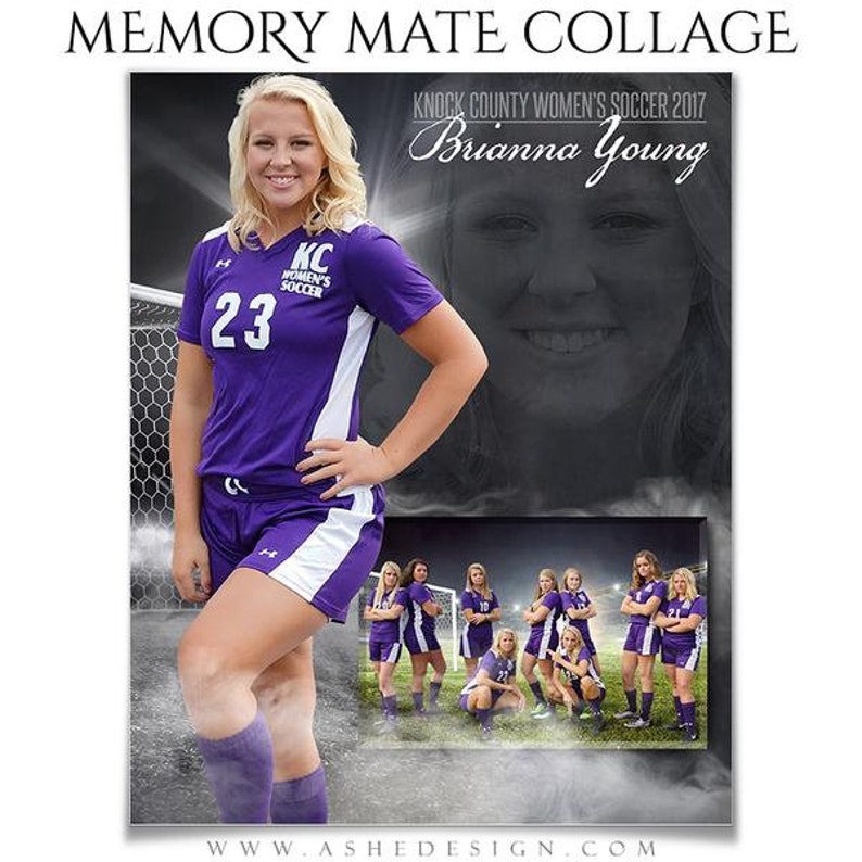 Soccer Memory Mates Photoshop Templates for Sports Teams and | Etsy