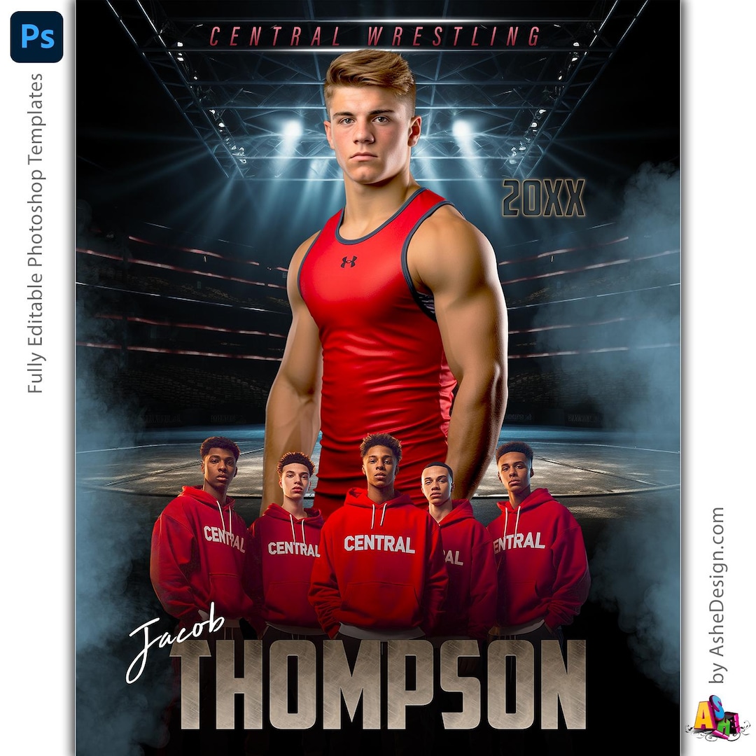 Wrestling Memory Mates - Photoshop Templates for Sports Teams and ...