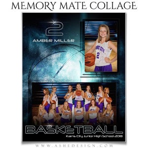 Basketball Memory Mates - Photoshop Templates for Sports Teams and ...