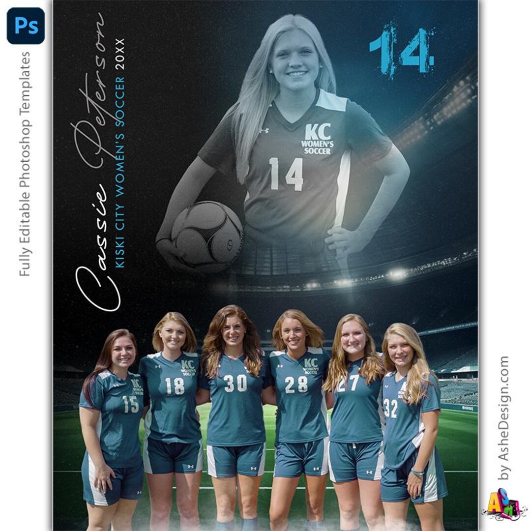 Soccer Memory Mates - Photoshop Templates for Sports Teams and ...