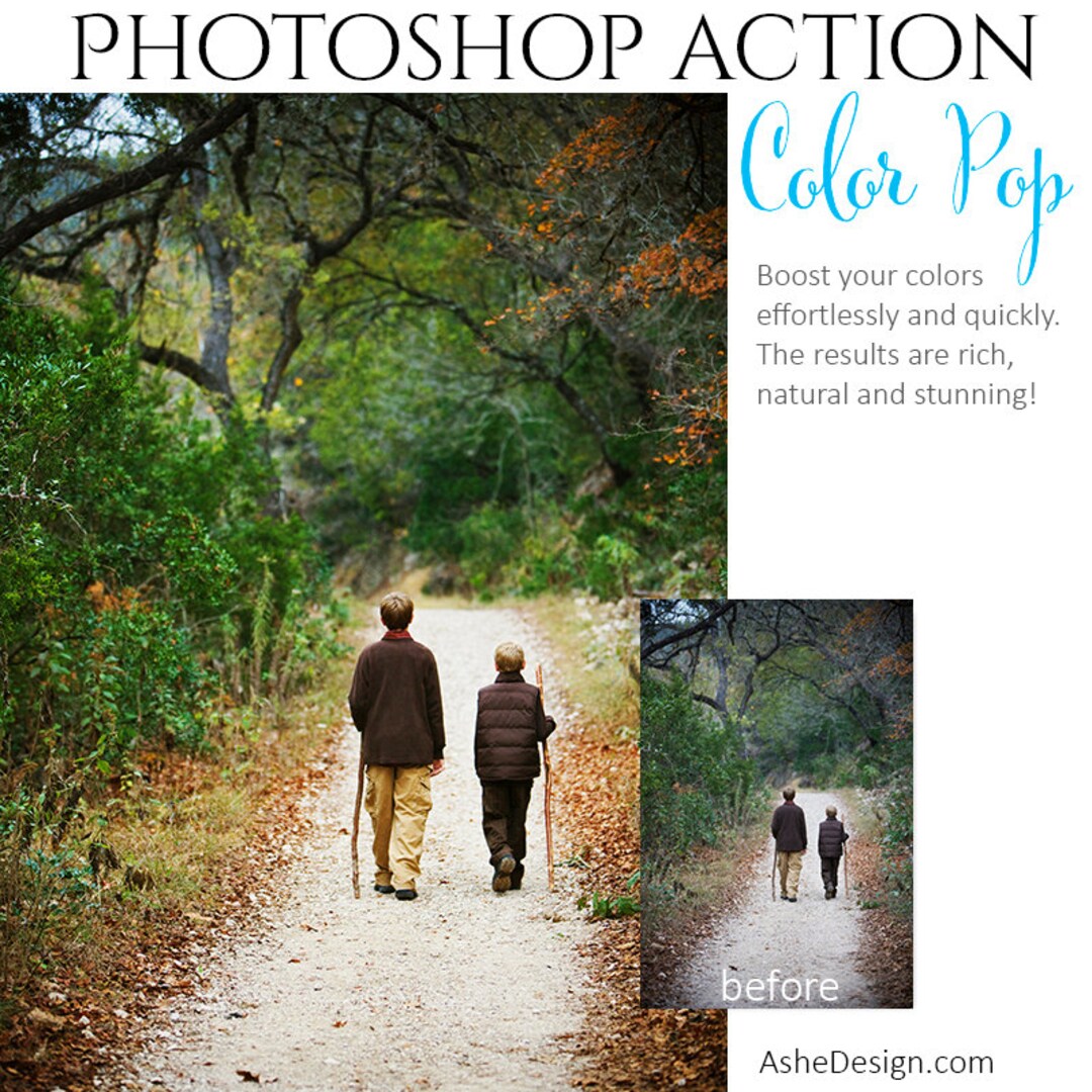 Photoshop Action | Pure Palette - Color Pop - Photography Editing Made ...